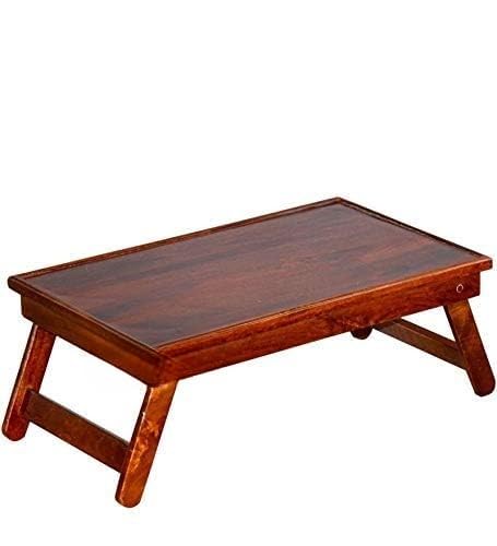PAIKEACRAFT Wooden Laptop Table/Laptop Table for Bed/Solid Wood Laptop ...