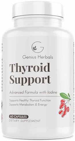 Amazon.com: GENIUS HERBALS Thyroid Support - Advanced Formula with ...