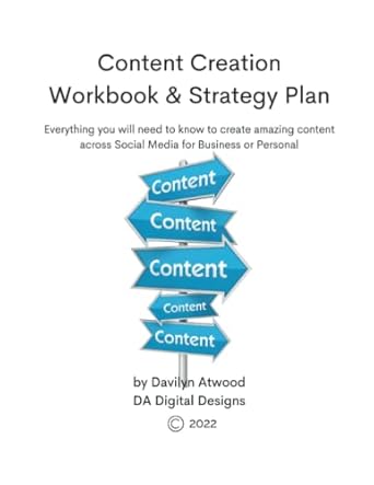 Amazon.com: Content Creation: Workbook & Strategy Plan: 9798355552961 ...