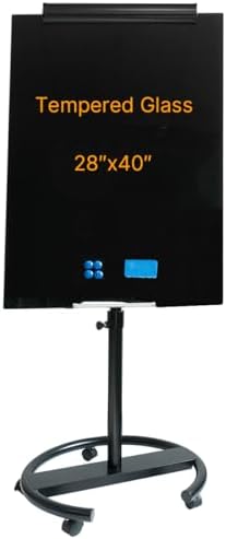Amazon.com: Rolling Writeboard Premium Tempered Magnetic Glass ...