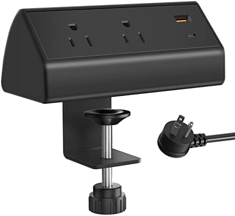 Amazon.com: CCCEI Desk Clamp Power Strip with PD 3.0 Fast Charging USB ...