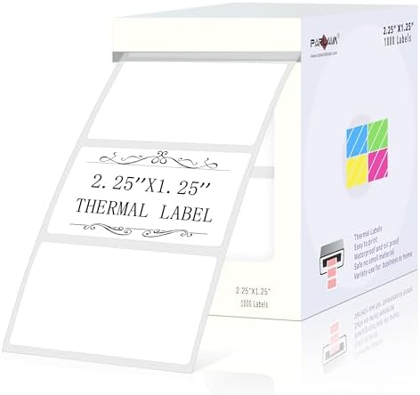Amazon.com : PARLAIM Rectangle Thermal Sticker Labels, 1000PCS ...