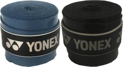 YONEX Tech 501 Grip Smooth Tacky (Black, Blue, Pack of 2) : Amazon.in ...