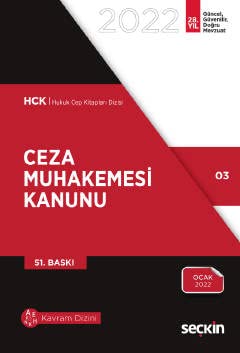 Ceza Muhakemesi Kanunu : Seçkin Yayıncılık: Amazon.com.tr: Kitap