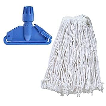 AiroMatic Plastic Wet Mop Clip Lock (6 Inch; Blue) - Pack of 3 with 1 ...