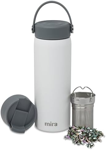 Amazon.com: Smart Thermos Tea Infuser Bottle - LED Temperature Display ...