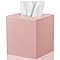 Amazon.com: ALELION Pink Tissue Box Cover Square - Thick Wooden Tissue ...