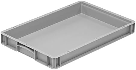 Pack of 5 Grey Basicline 13.7 Litre Strong Plastic Euro Stacking ...