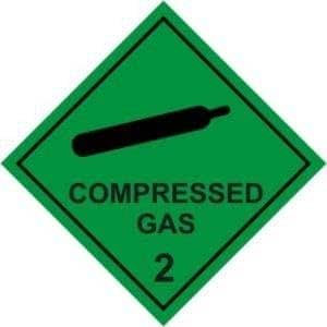 smarts-art gas compresso pericolo segnale autoadesivi 100 mm x 100 mm ...