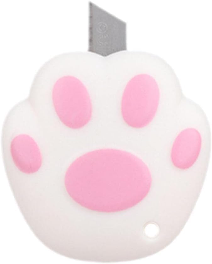Amazon.com : 6 Pcs Cute Paw Box Cutter Kawaii Cat Retractable Letter ...