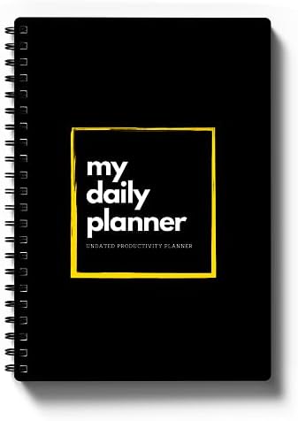 AmazonBasics Daily Planner and Journal (6 Months)- 5.8 x 8.25 inches ...