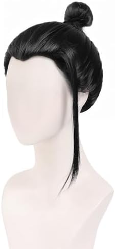 Amazon.com: DAZCOS Suguru Geto Cosplay Wig with Stickers JJK Costume ...