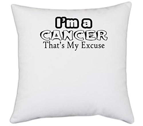 Buy UDNAG White Polyester 'Cancer | i am a Cancer' Pillow Cover [16 ...