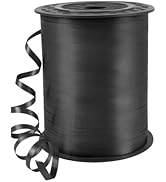 Amazon.com: HimBen 500 Yards 3/16" Shiny Laser Curling Ribbon Black ...