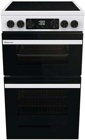 Hisense HDCEC5C10W Freestanding Ceramic Electric Cooker with Double ...