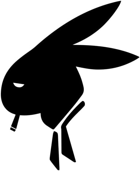 Amazon.com - Tired Funny Play Rabbit Boy Decal Vinyl Sticker Waterproof ...