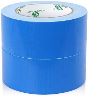 BOMEI PACK 2 Packs Sky Blue Duct Tape 2 inch Reinforced Light Blue ...