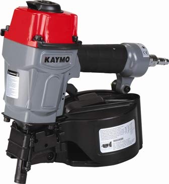 KAYMO PNEUMATIC NAILER GUN ECO-2357 GREY with Red FASTENERS RECOMMENDED ...