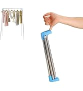 Amazon.com: Ligtchser Portable Travel Garment Rack,Folding Clothes Rack ...