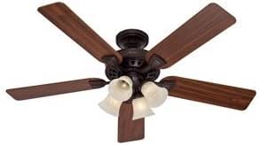 Amazon.com: Hunter 52-in Westminster 5 Minute New Bronze Ceiling Fan ...