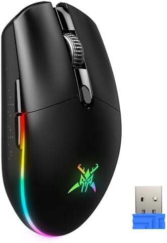 Amazon.com: WolfLawS KM-1 Gaming Mouse, Wireless Mouse Gaming Computer ...