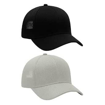 Buy Mesh Baseball Cap with Air Flow Design, Adjustable Strap ...