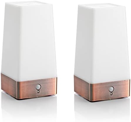 Auraglow Wireless PIR Motion Sensor Table Lamp Super Bright LED Battery ...