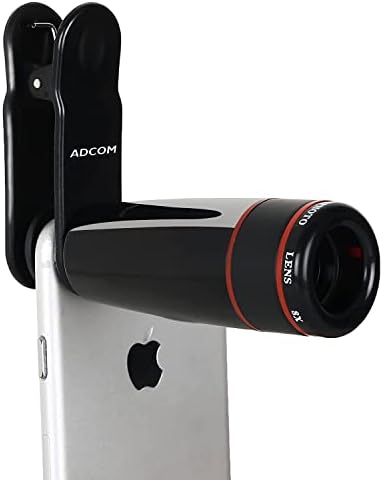 Adcom 8X Telephoto Zoom Mobile Phone Camera Lens - Compatible with All ...