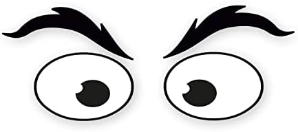 Amazon.de: Aufkleber Augen in Schwarz I Schielender Blick I ...