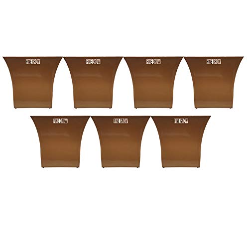 Plastic Rubi Pot 4 inch Brown Set of 7 : Amazon.in: Garden & Outdoors