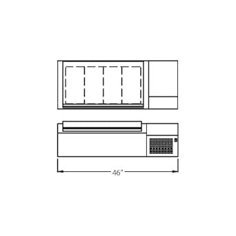 Amazon.com: Randell 46" Refrigerated Countertop Condiment Rail : Appliances