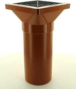 Hunter Underground Square Hopper & Grating - 230MM Spigot Tail 110mm ...