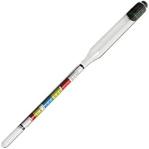 OKIl 28cm de cristal claro de triple escala de hidrómetro para Home ...