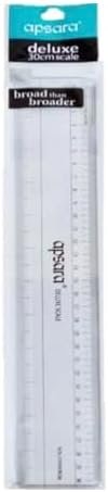 Generic Apsara Deluxe 30cm Plastic Scale, Ruler, White, Durable, Well ...