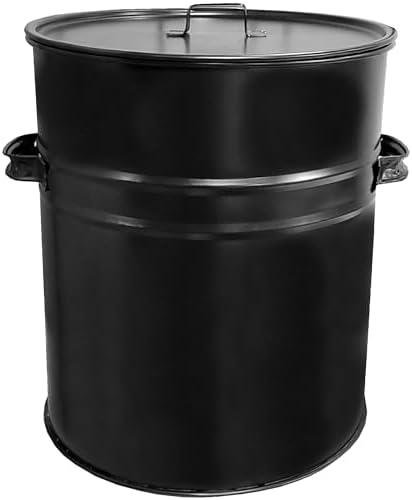ASAB 10L Ash Bucket with Lid & Handle Tools Fireplaces Fire Pits Wood ...