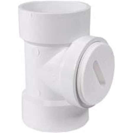 Genova Products 71330 3 in. PVC Test Tee With Cleanout Plug - Amazon.com