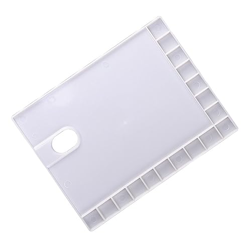 STOBOK 3pcs 17 Palette Watercolor Paint Tool Trays Plastic Paint Tray ...