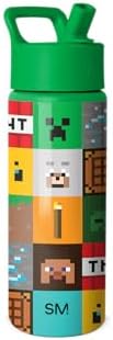 Amazon.com: Simple Modern Minecraft Kids Water Bottle with Straw Lid ...