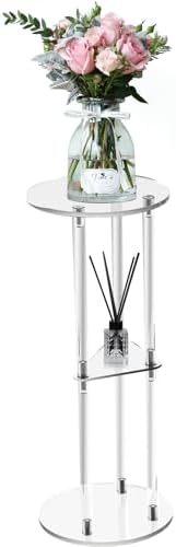 Amazon.com: KSacry Acrylic Drink Tables for Small Spaces-8" L x8 W Pub ...