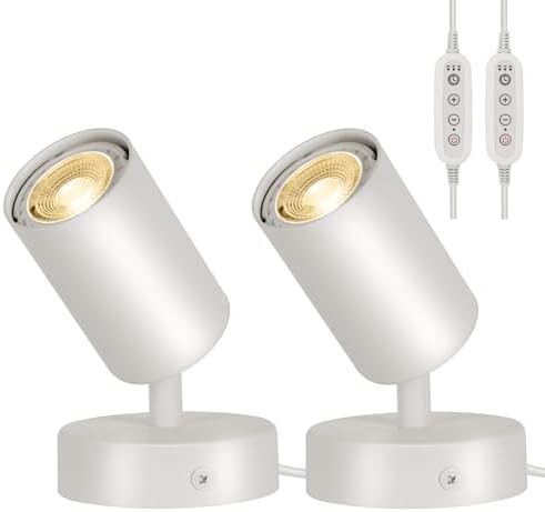 TuyuBEE GU10 Spot Lights - Indoor Uplighting with Auto ON/Off Timer, LED Up Lights Plant ...