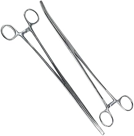 Extra Long Forceps Pean Hemostat 12\" Straight Fishing Forceps Locking ...