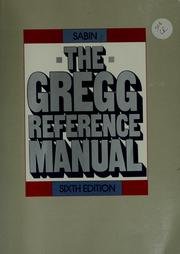 Gregg Reference Manual, Sixth Edition: William A. Sabin: Amazon.com: Books