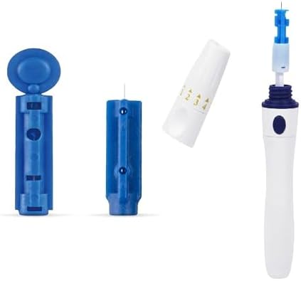 NoMed Lancing Device Pen & glucometer round blood lancet needle(50 ...