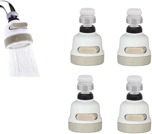 Kesi Flexible Kitchen Tap Head Movable Sink Faucet 360° Rotatable ABS ...