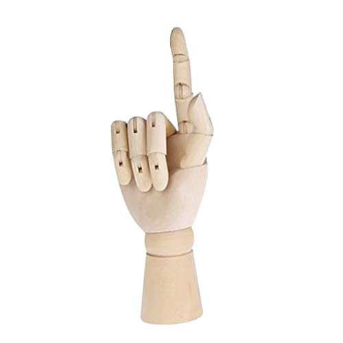 Snapklik.com : Wooden Mannequin Hand 10 Inch Flexible Fingers Realistic ...
