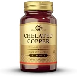 Amazon.com: Solgar Chelated Copper Tablets, 100 Count : Health & Household