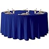 Amazon.com: Urby 120 inches Large Royal Blue Round Tablecloth for 5-6ft ...