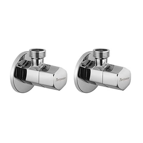 Parryware Marvel Angle Stop Cock Valve with Chrome Finish Set of 2 pic ...