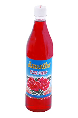 Janatha Rose Syrup Must Have for Summer | Refreshing and Cool (750ml ...