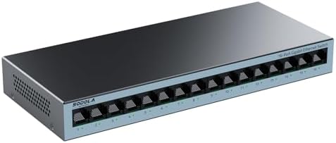 Amazon.com: Tenda TEG1116M 16 Port Gigabit Switch, Unmanaged Ethernet ...